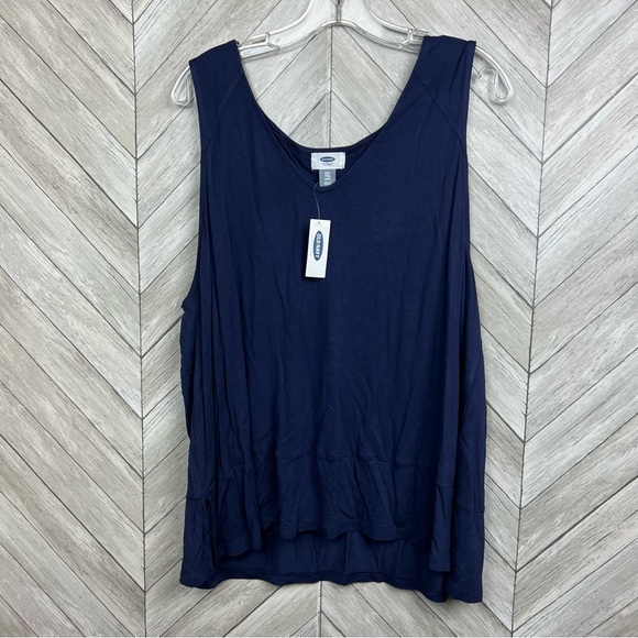 Old Navy | Tops | Nwt Old Navy Over The Moon Navy Blue Sleeveless Tank ...